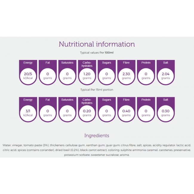 Sos fara calorii, Slim Pasta, Slim Sauce, rosii cu busuioc, 250 ml ...